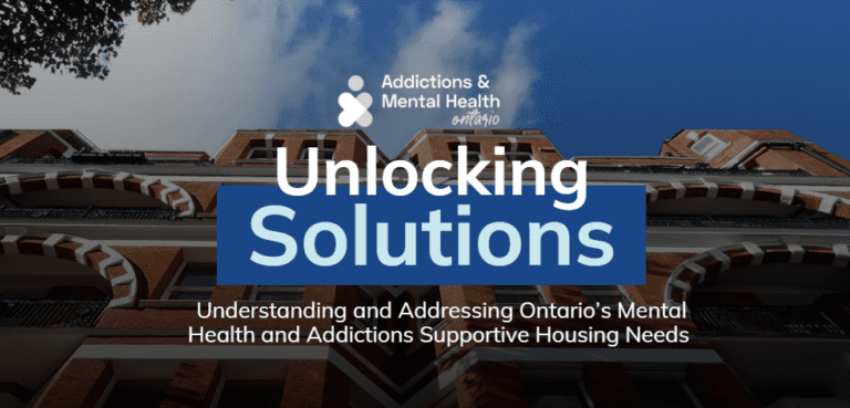 Addictions and Mental Health Ontario Releases Groundbreaking Report on ...